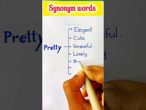Synonym words of pretty | Same meaning words of pretty | elegant meaning #shortsvideo