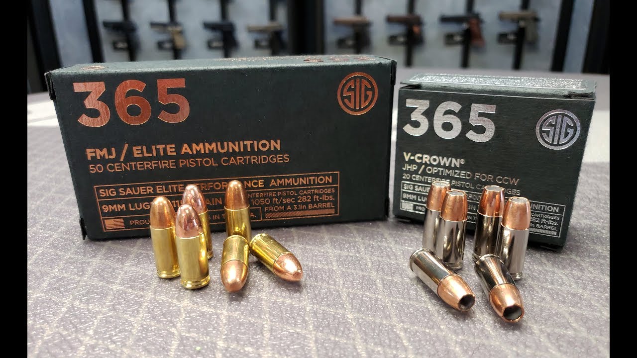 9MM, 115GR, Elite V-Crown, 365 JHP