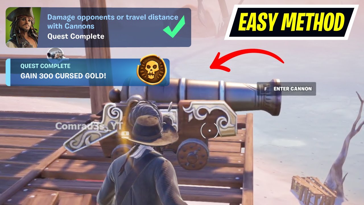 How to EASILY Damage opponents or travel distance with Cannons Fortnite