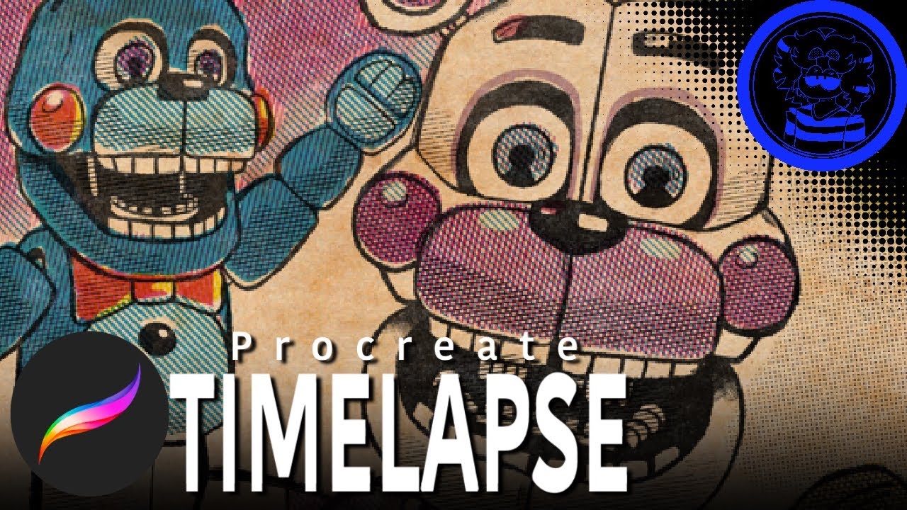 FUNTIME FREDDY POSTER | Procreate Timelapse | TheDoodleDood 🖌️