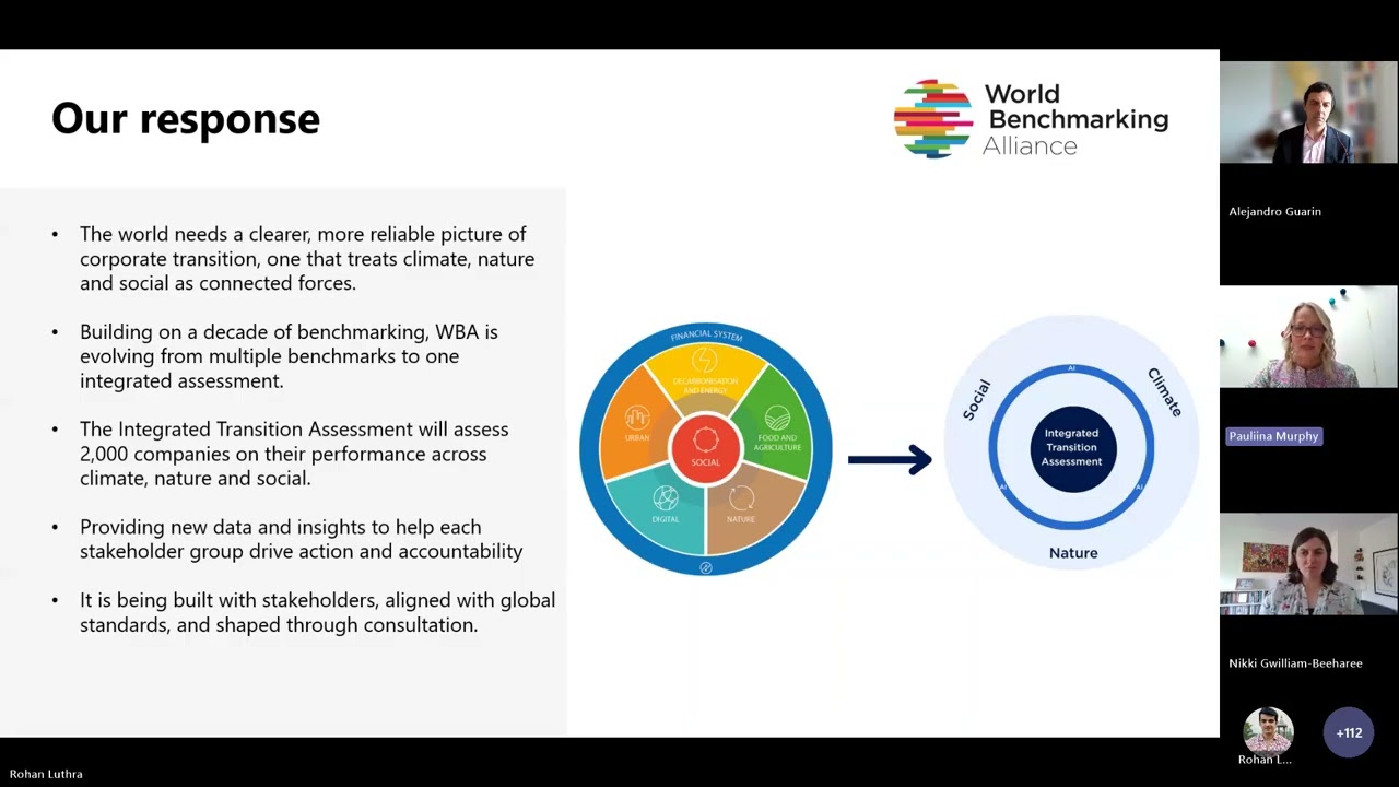 Introduction to the Integrated Transition Assessment and Consultations: WBA Global Webinar