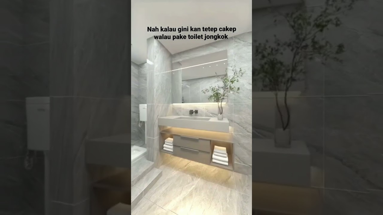 desain kamar mandi pakai wc jongkok sc ig: tipsdesainrumah #kontraktor #desainrumah  #konstruksi