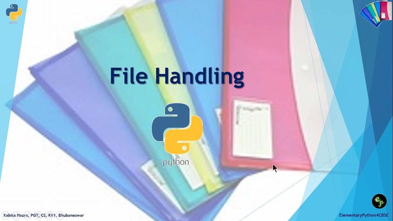 File Handling  - Working with Binary Files in Python