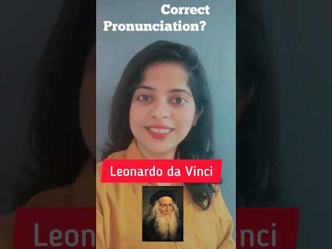 Leonardo da Vinci|90% pronounce wrong😯 How to pronounce #shorts #pronunciation