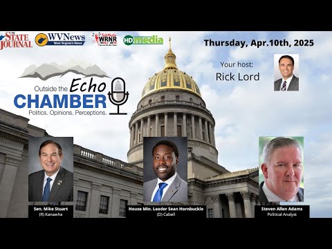 Outside the Echo Chamber, Apr. 10, 2025: Sen. Mike Stuart, House Minority Leader Sean Hornbuckle,