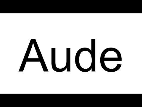 How to Pronounce Aude (French)