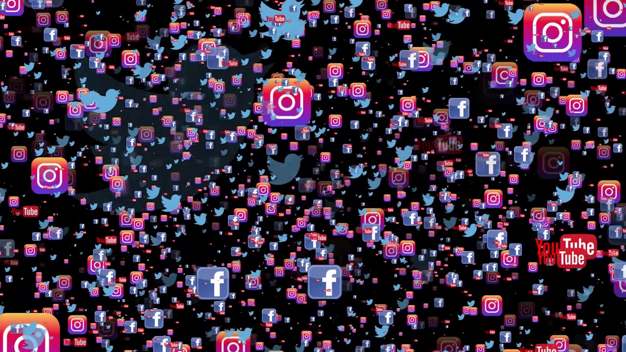 Social Media Particles Free animation Royalty free  Background HD Facebook Instagram YouTube Twitter