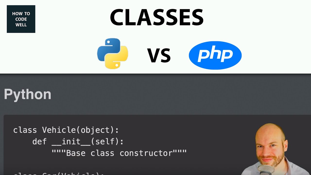Python Classes vs PHP Classes