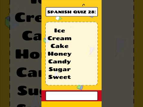Desserts in Spanish 🇪🇸 #spanishquiz #learnspanish #easyspanish #spanishlanguage #spanish #shorts