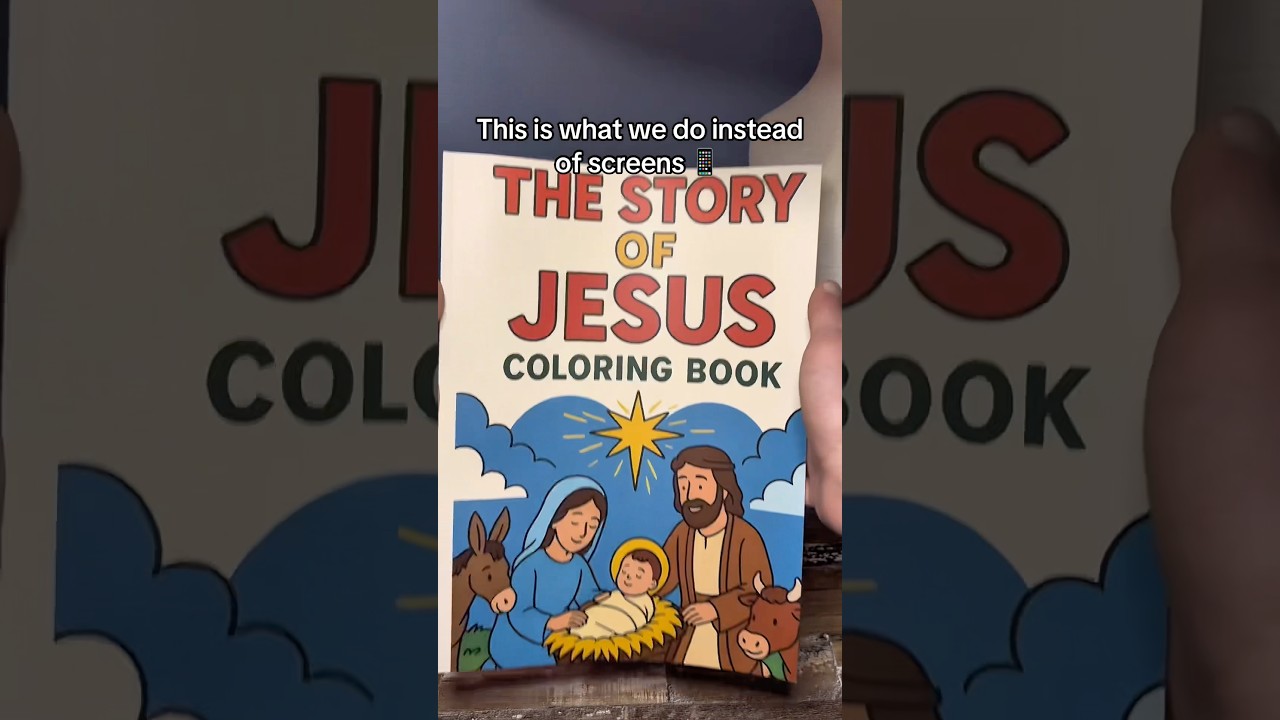 I Made A Jesus Coloring Book ✝️ 🖍️ #jesus #jesuschrist #christianity #coloringbook