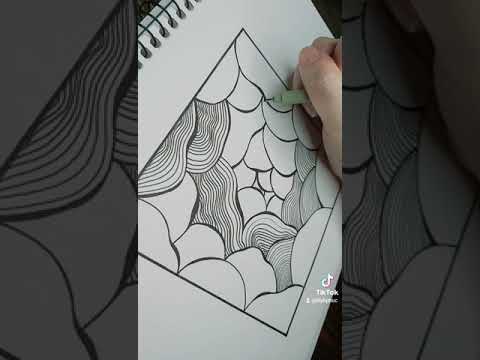 What I do before sleeping | Doodle Pattern | Zentangle doodle | Drawing Tutorials