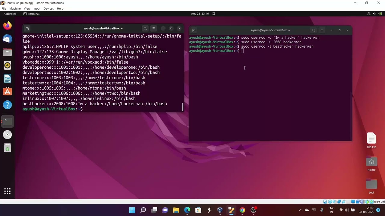 How To Modify User Accounts in Linux | Linux Change or Rename User Command Syntax