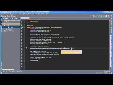 JavaFX Java GUI Tutorial - 13 - Listening for Selection Changes Video ...