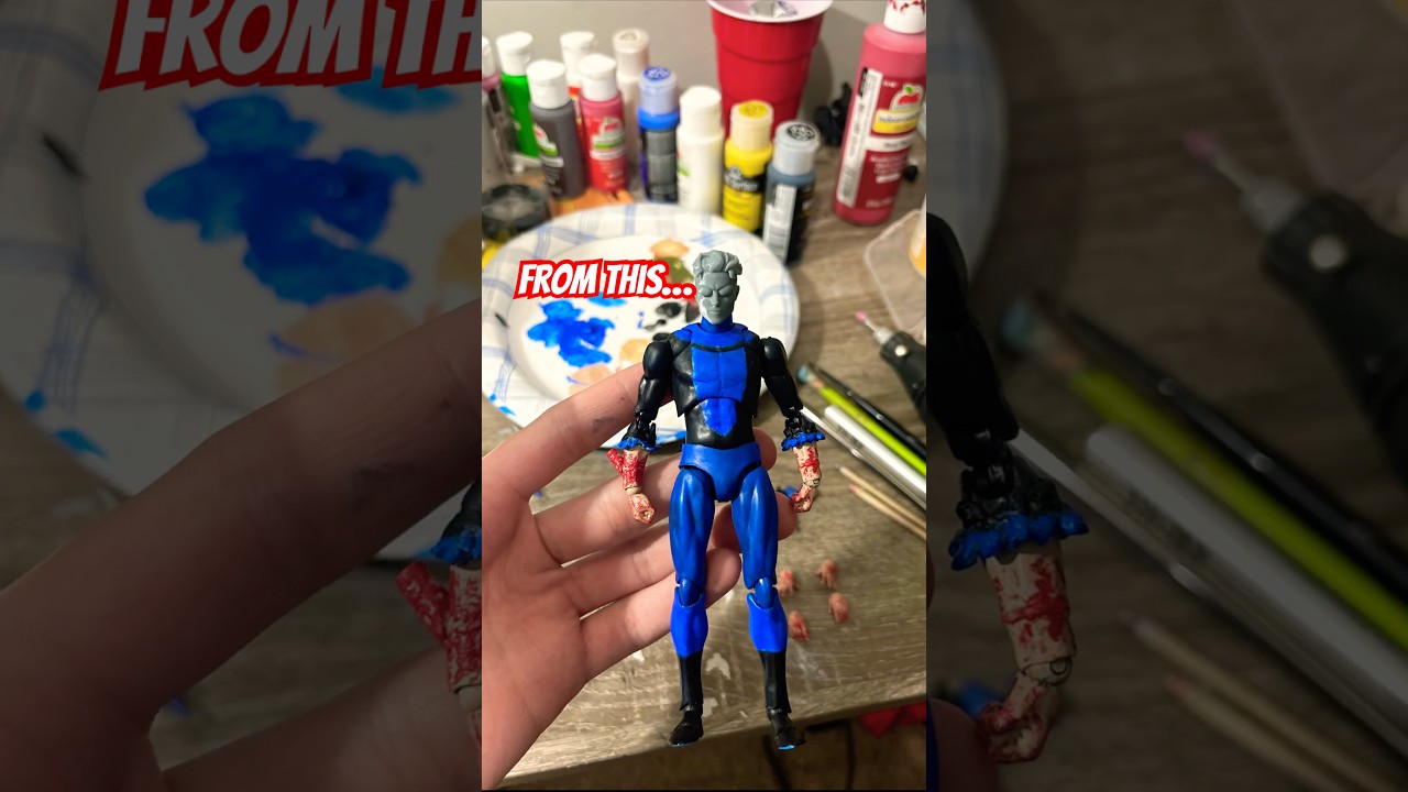 CUSTOM INVINCIBLE PROCESS🔥🔥#bible #actionfigures #ct #marvellegends #figure #marvel #toy #mafex