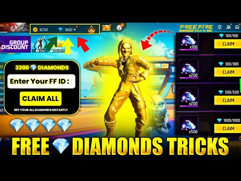 π 3300 Free Diamonds in Free Fire Trick. How to Get Free diamond in freefire max. Free Diamond App