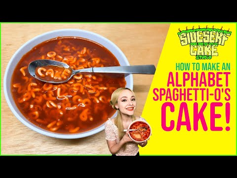 HOW TO MAKE AN ALPHABET SPAGHETTI O'S CAKE