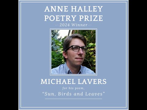 A Reading with Michael Lavers, Winner of the 2024 Anne Halley Poetry Prize