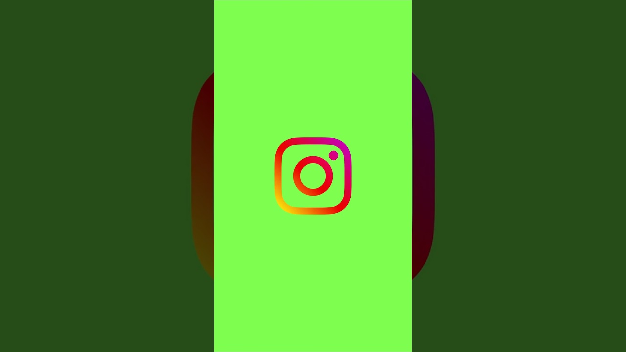 Instagram Logo - Icon Animated | Green Screen | Free Download | 4K 60 FPS !