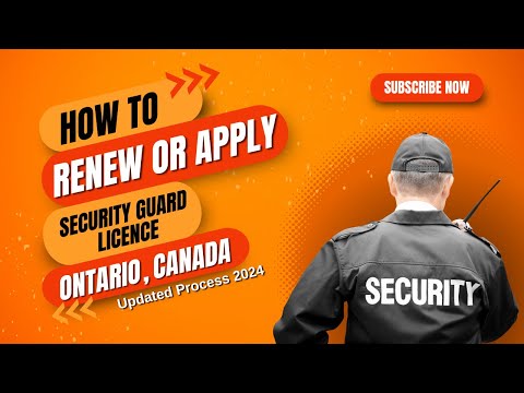 How to Renew or Apply Security Guard License in Ontario | Updated Process 2024
