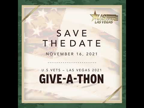 Save the Date for U.S.VETS — Las Vegas' Give-A-Thon 2021