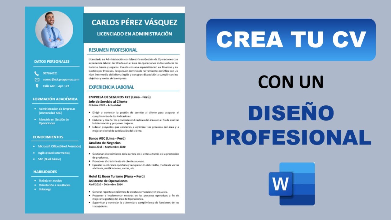 Cómo Hacer un CURRICULUM ATRACTIVO en Word (Paso a Paso)