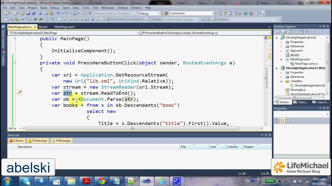 Working with Resources in Silverlight