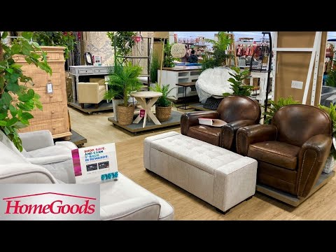 HOMEGOODS SHOP WITH ME FURNITURE ARMCHAIRS TABLES CABINETS HOME DECOR SHOPPING STORE WALK THROUGH