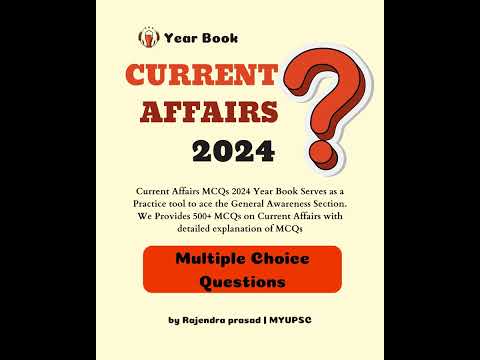 [MCQs] Current Affairs 2024 Year Book | Current Affairs Multiple Choice Questions Yearbook 2024 PDF