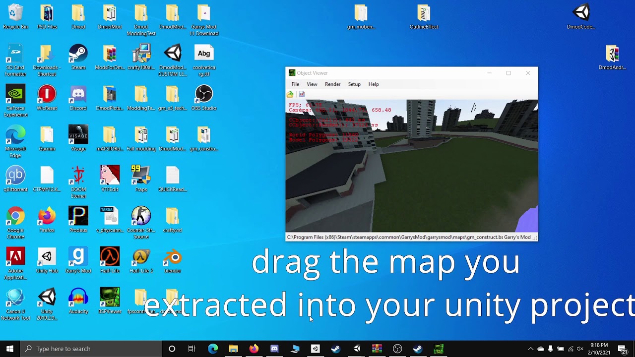 set up Crafty to import Source Engine/goldsrc maps into Unity (Dmod Tutorial)