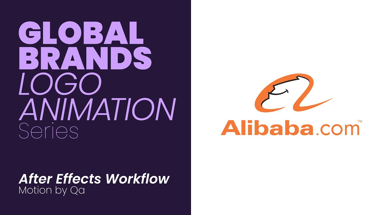 Alibaba Logo Animation - Global Brands Logo Animation series - After Effects Workflow