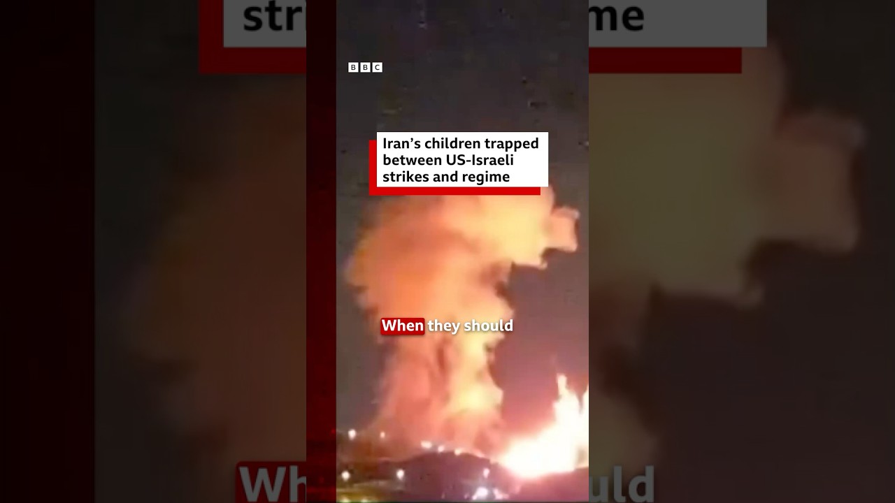 Iran’s children trapped between US-Israeli strikes and regime. #BBCNews