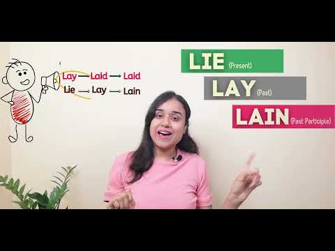 Difference between LAY and LIE Explained | Common Grammar Mistakes While Using Lie Lay Laid Lain