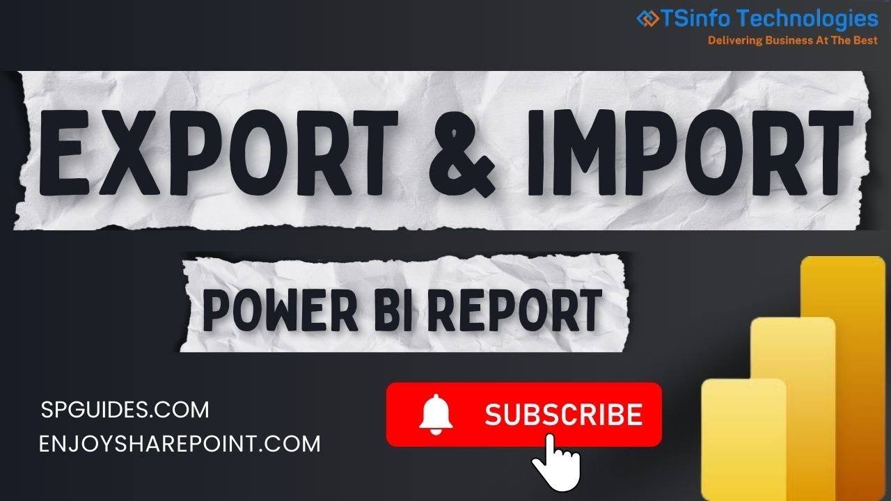 How to Export and Import Power BI Reports | Template, PDF & Power BI Service | Power BI Tutorial