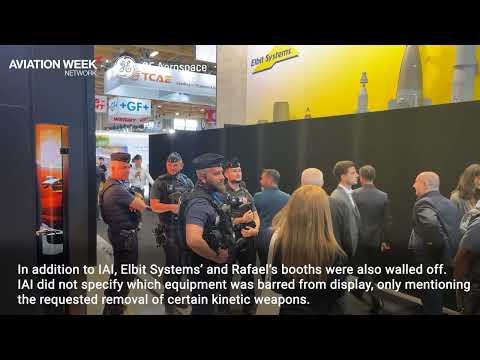 IAI, Elbit Systems, Rafael Booths Walled Off At Paris Air Show