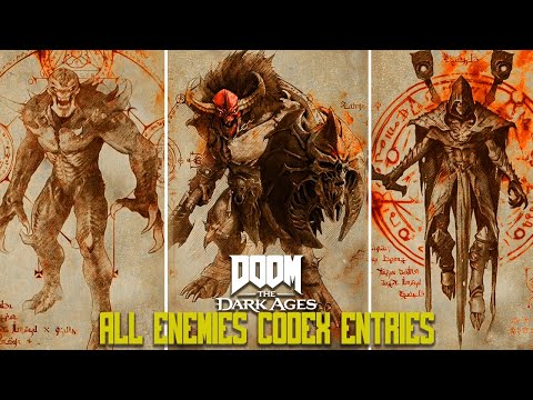 DOOM: THE DARK AGES All Enemies Codex Entries 4K Ultra HD