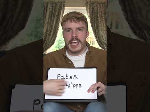 HOW TO PRONOUNCE PATEK #watchnerd #luxurywatch #luxury #watch #patekphilippe #pronounce #fashion