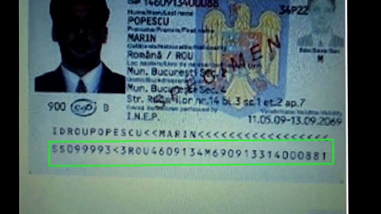 MRZ detection Using OpenCV Python