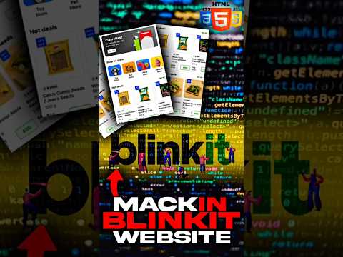 Blinkit Clone Website Using HTML & CSS | E-commerce Web Design #html #css #ecommerce #webdesign