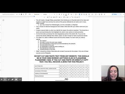 Hum CH5 Renaissance artist reports - Google Docs