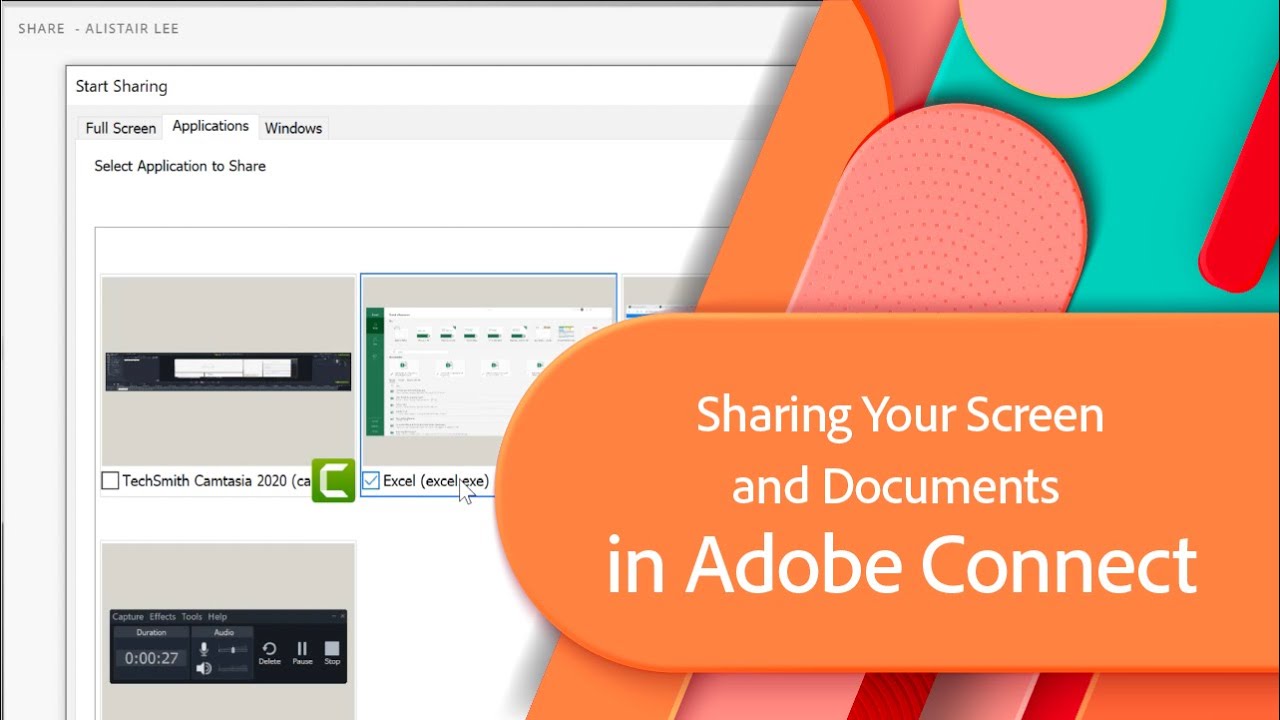 Sharing Your Screen and Documents in Adobe Connect