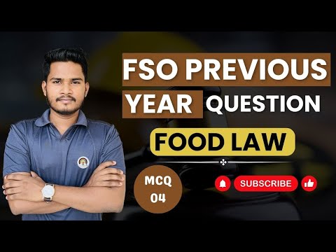 CFSO & FSO MCQ No. 04 |Food Law MCQ PYQ | FSSAI CFSO PYQ @SwaEducation