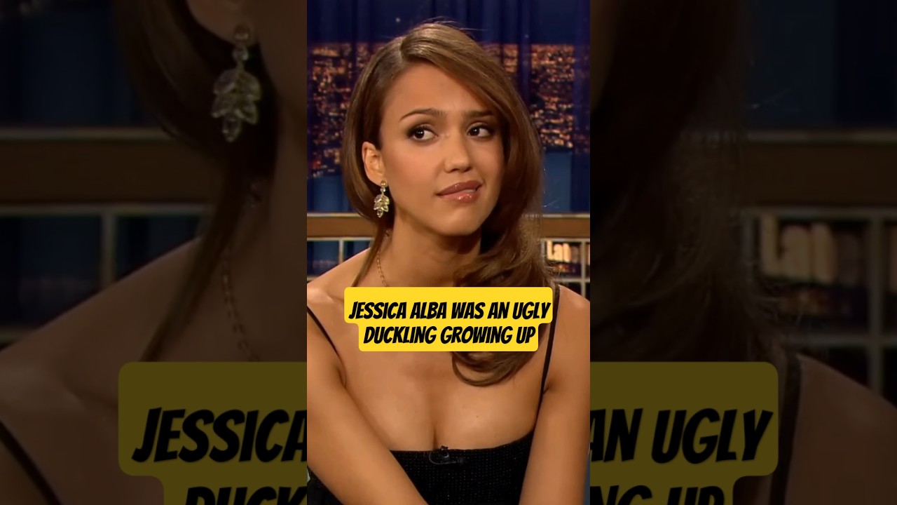 Jessica Alba was an ugly duckling growing up. #jessicaalba #fantastic4 #shorts