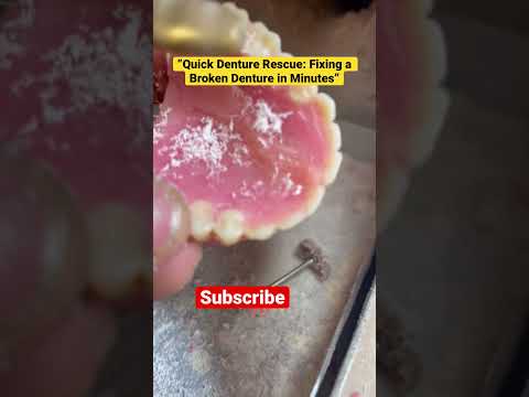 “Quick Denture Rescue: Fixing a Broken Denture in Minutes”#shortvideo #foryou #dentures #fypシ