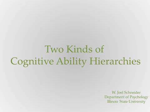 Two kinds of cognitive ability hierarchies