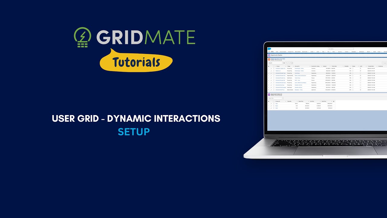 User Grid - Dynamic Interactions