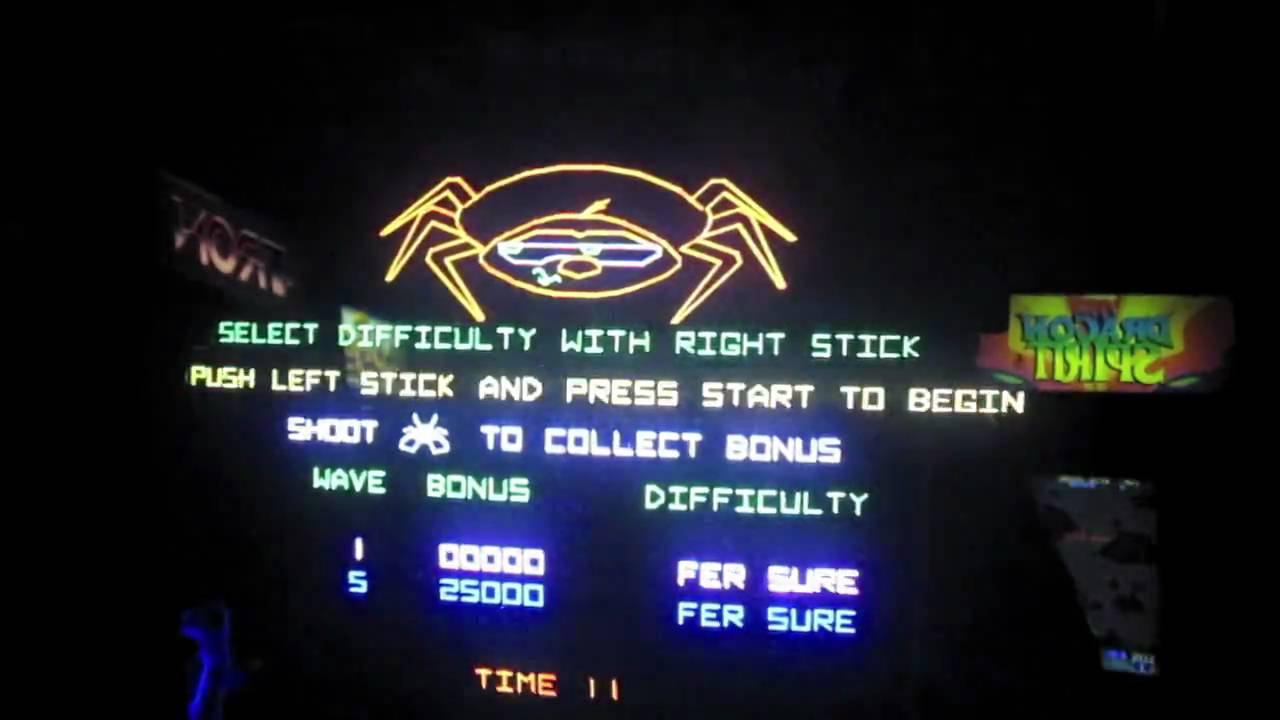 Atari Black Widow Arcade Game Review - Gravitar Conversion