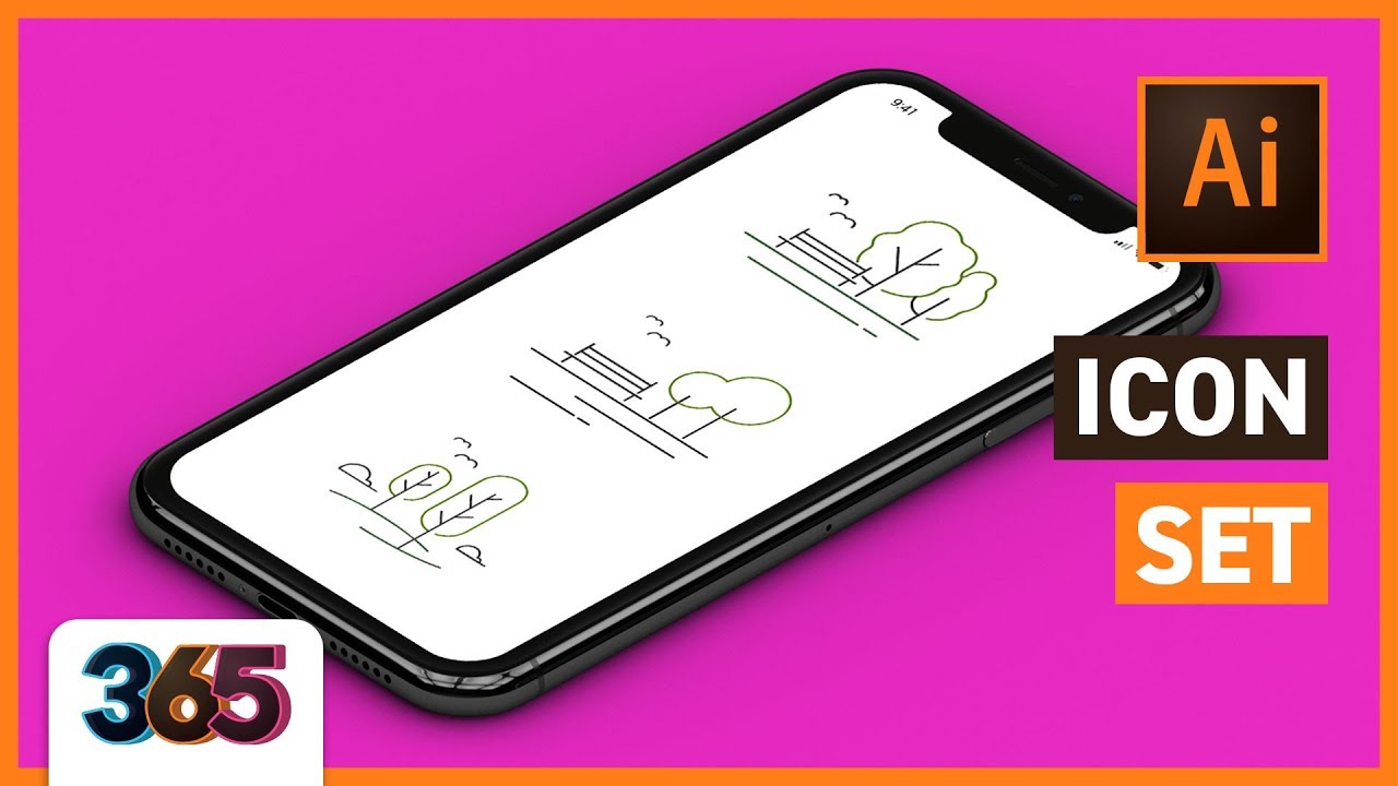 Icon Set | Illustrator CC Tutorial #190/365