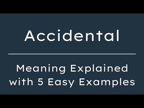 Accidental Meaning in English With 5 Example Sentences, Accidental meaning in English