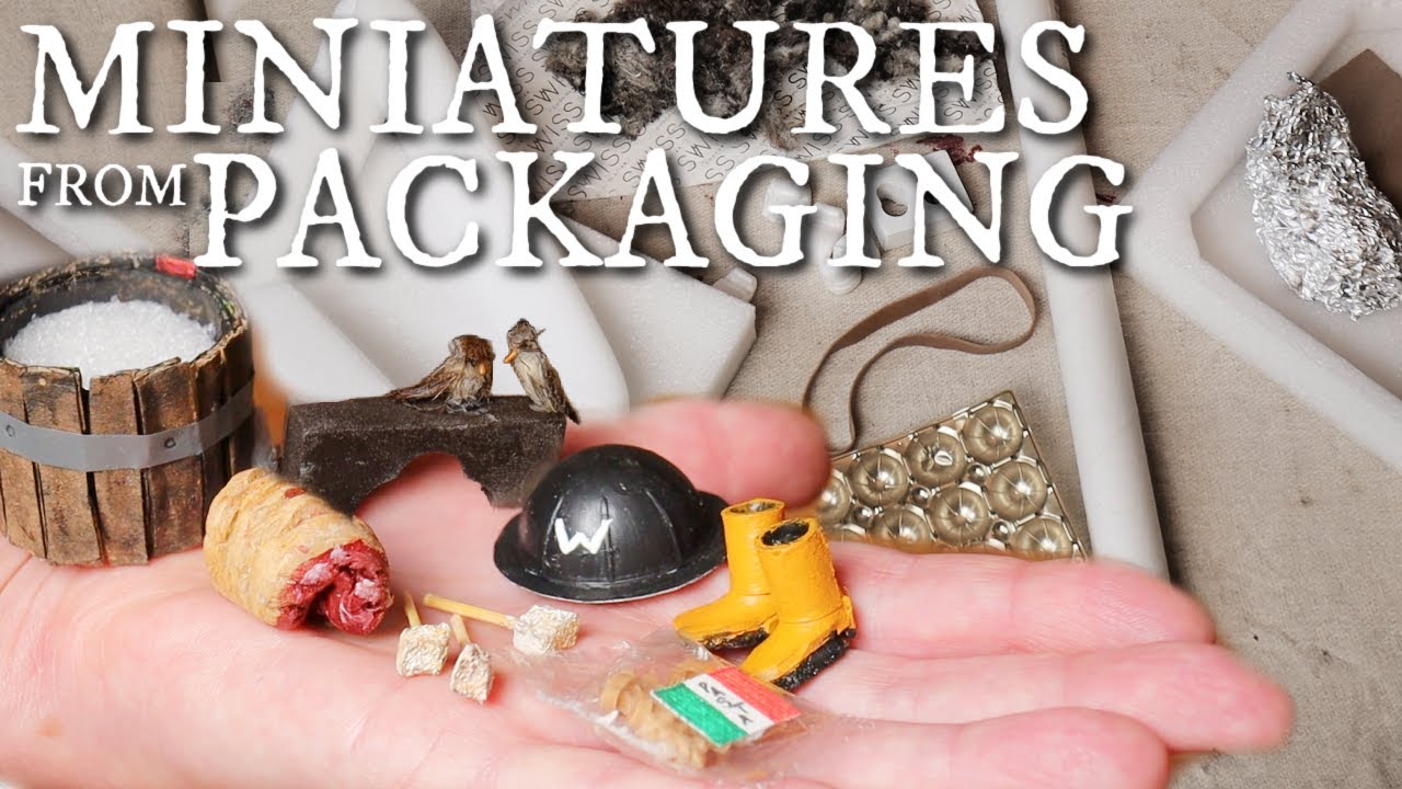 What Miniatures Can We Make From Left Over Rubbish From Packaging?