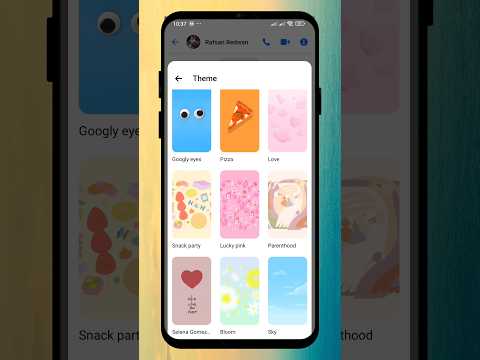 How to change theme in messenger chat #shorts